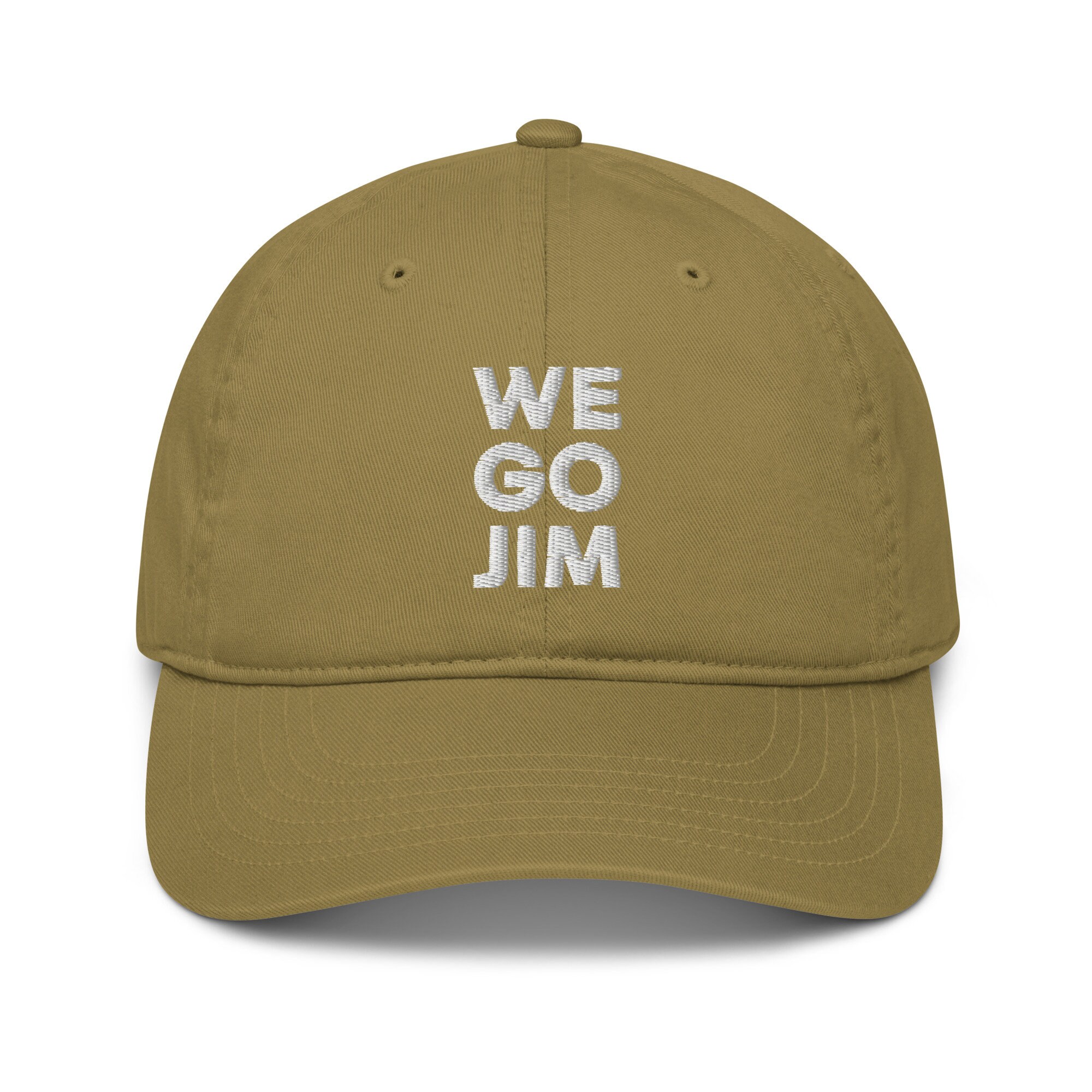Baseball Cap we GO Jim Embroidered Design Organic - Etsy