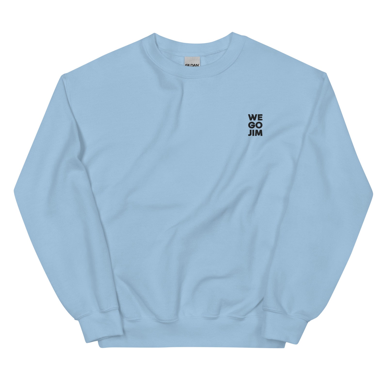 Sweatshirt "we GO Jim" Design Embroidered,minimalist Graphic,minimal ...