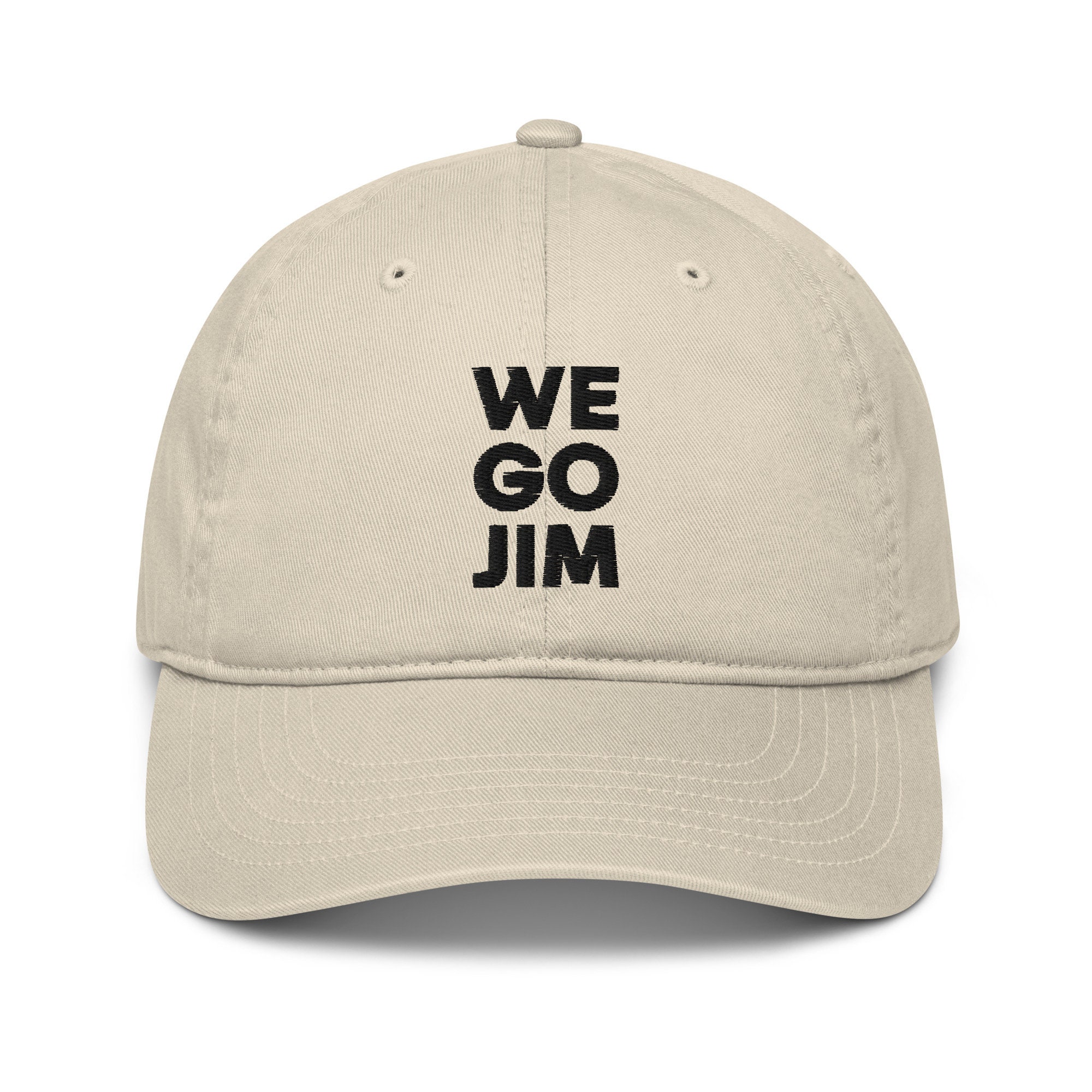 Baseball Cap we GO Jim Embroidered Design Organic - Etsy