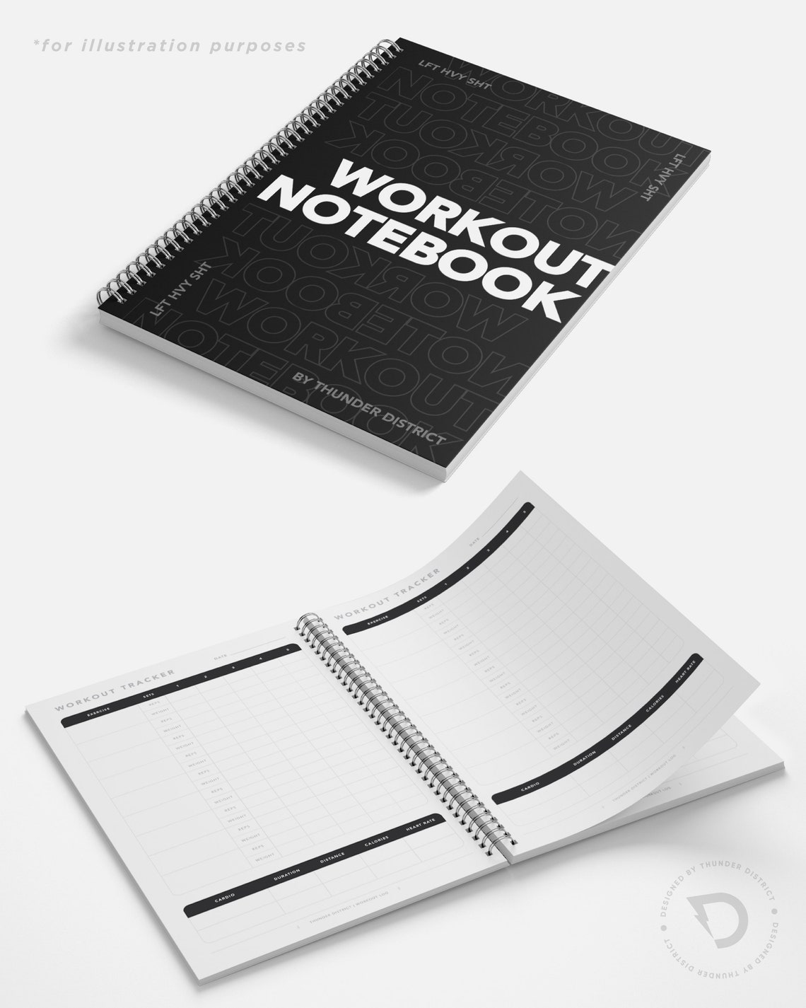 Gym Diary, Workout Log, Lift Tracker, Daily Workout Tracker, Printable ...