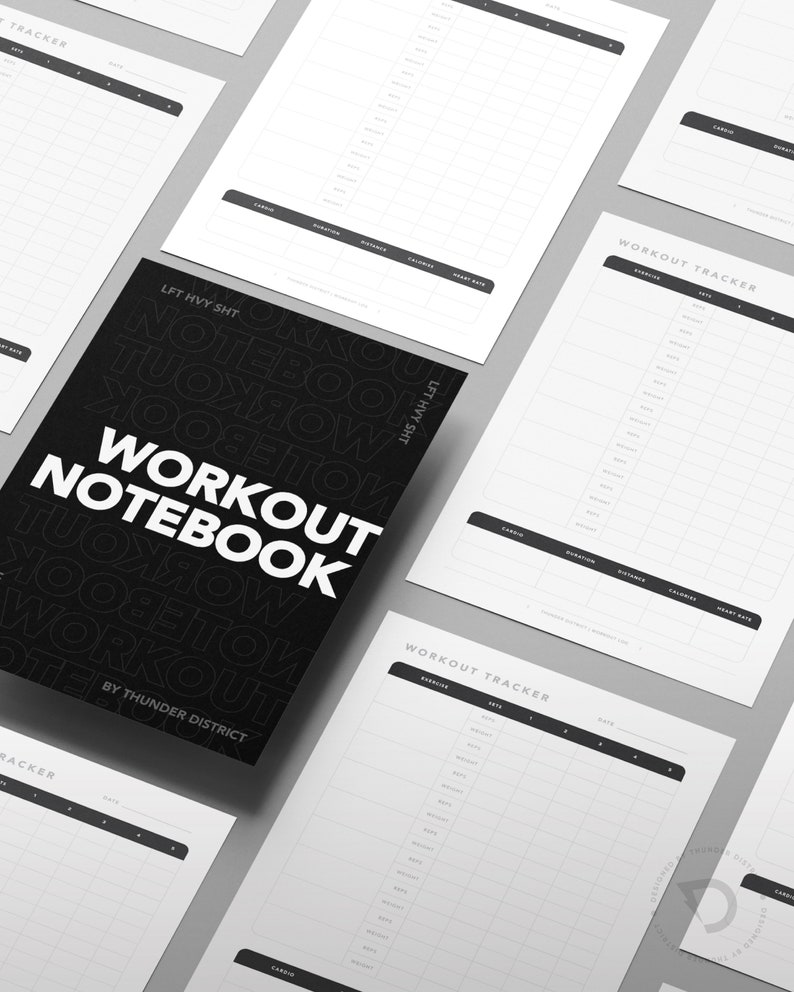 Gym Diary, Workout Log, Lift Tracker, Daily Workout Tracker, Printable ...