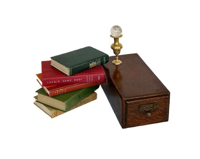 Antique Tiger Oak Wood Library Card Catalog, Cabinet, Large Index Card ...