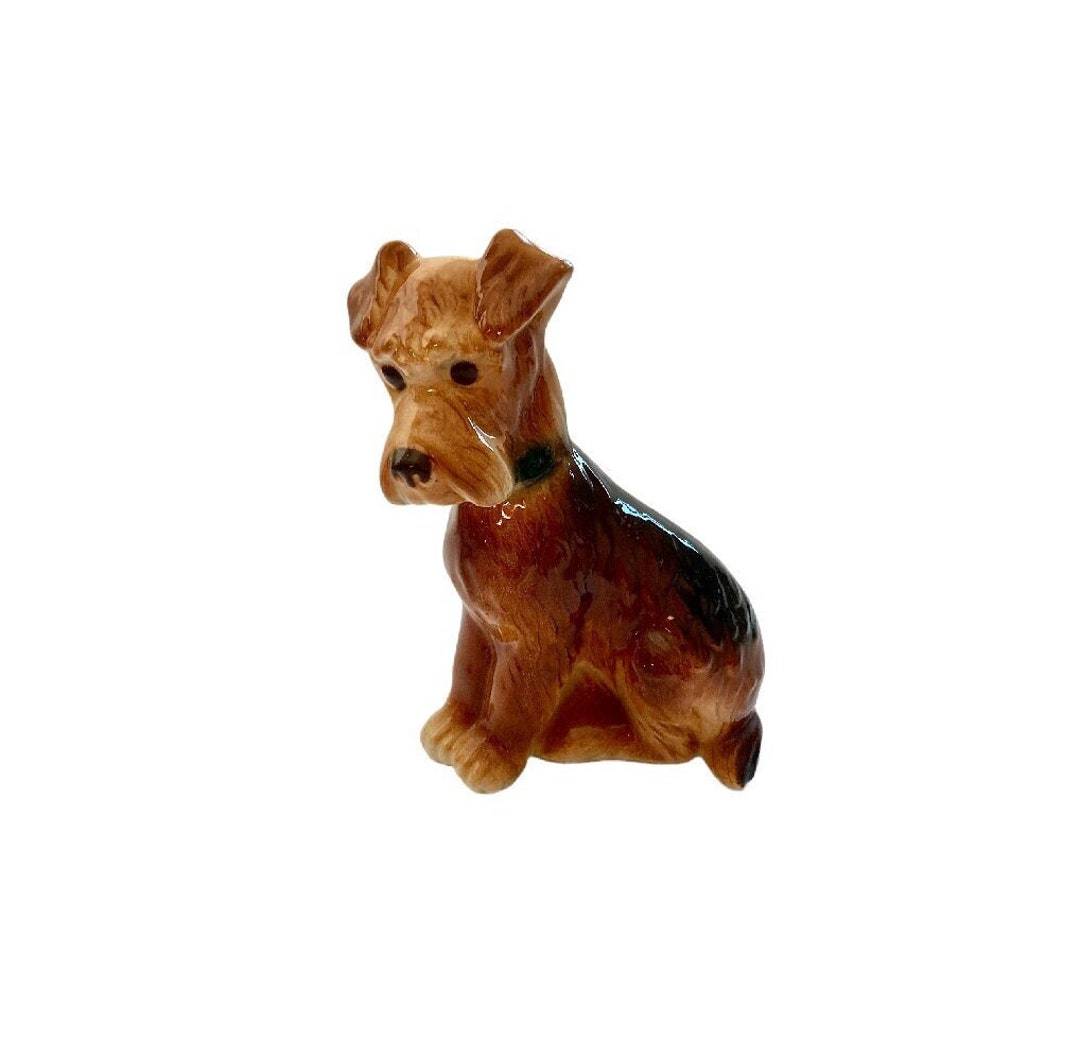 Vintage High Gloss Glaze Fox Terrier Statue Figurine, Ceramic 6 X 4 - Etsy