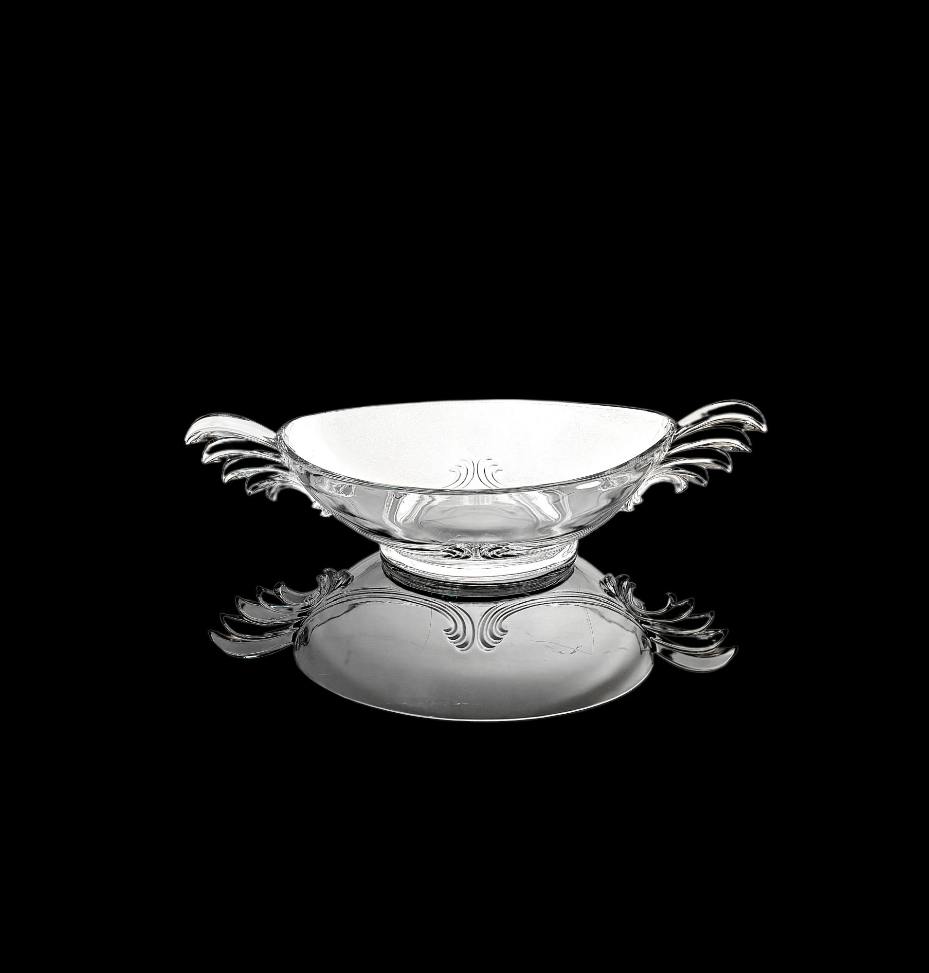 Art Deco 1930's Heirloom Winged Bowl by Fostoria Large Decorative ...