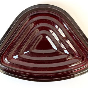 Anchor Hocking RARE Manhattan Triangular Relish Dishes Depression Glass ...