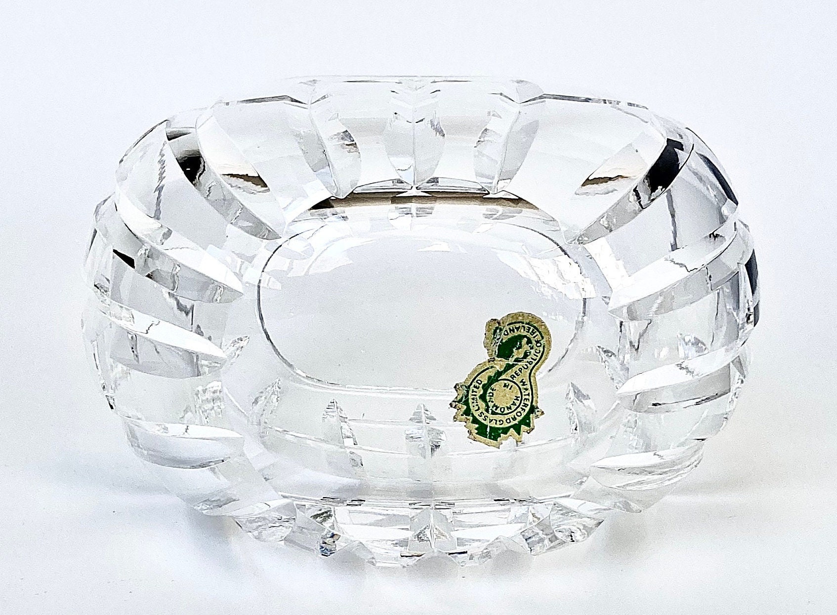 Vintage Waterford Cut Crystal Crystal Vase With Sticker and - Etsy