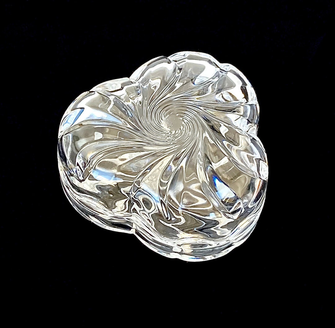 Vintage Crystal Trinket Box Ellipse by Cristal D'arques - Etsy