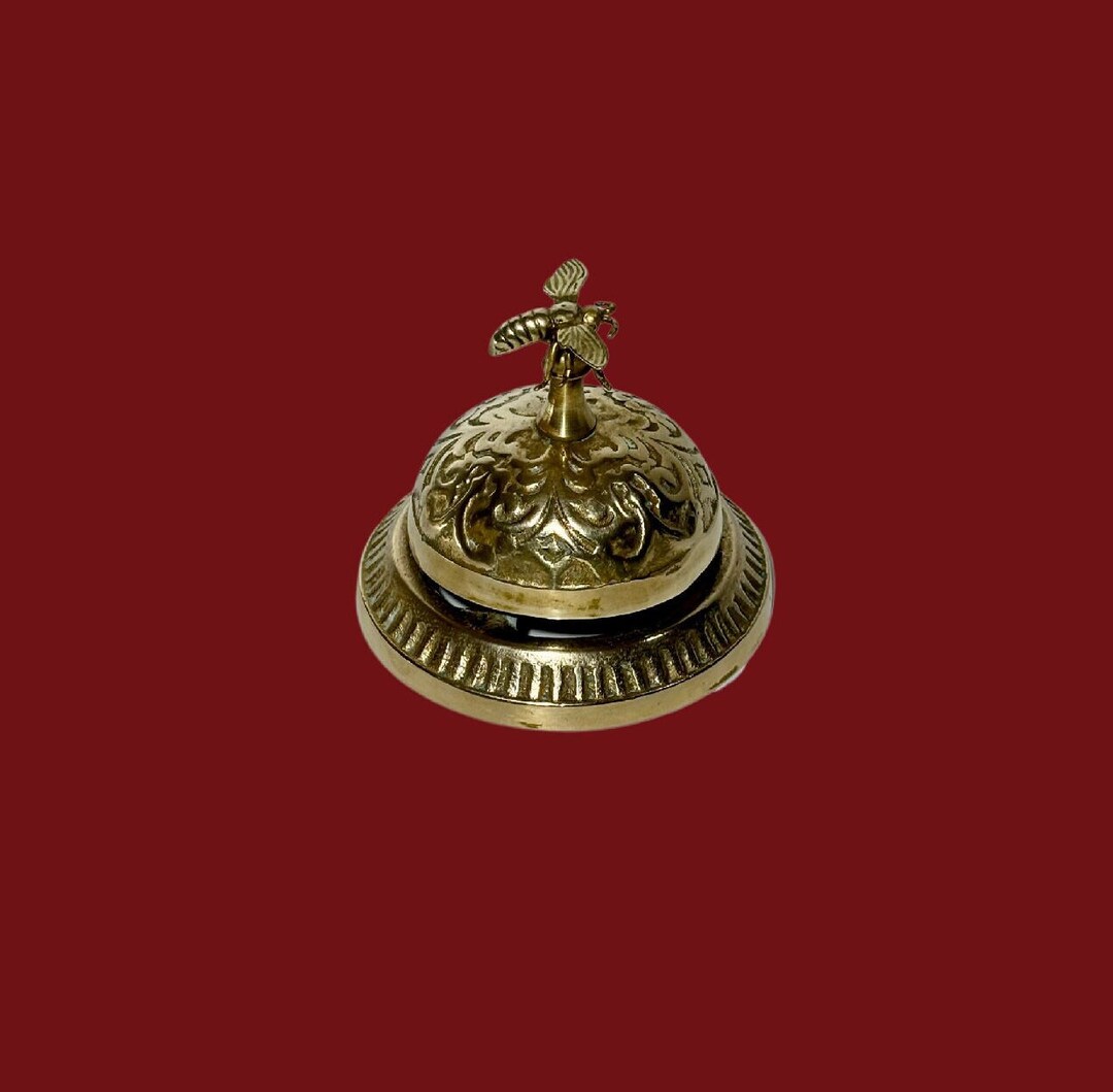 Creative Reuse Brass Victorian Service Bell With Brass Bumble Bee ...