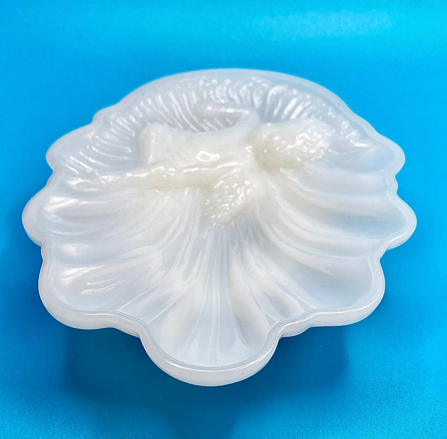Vintage Milk Glass Cherub Shell Dish by Avon 1970s, Trinket, Jewelry ...