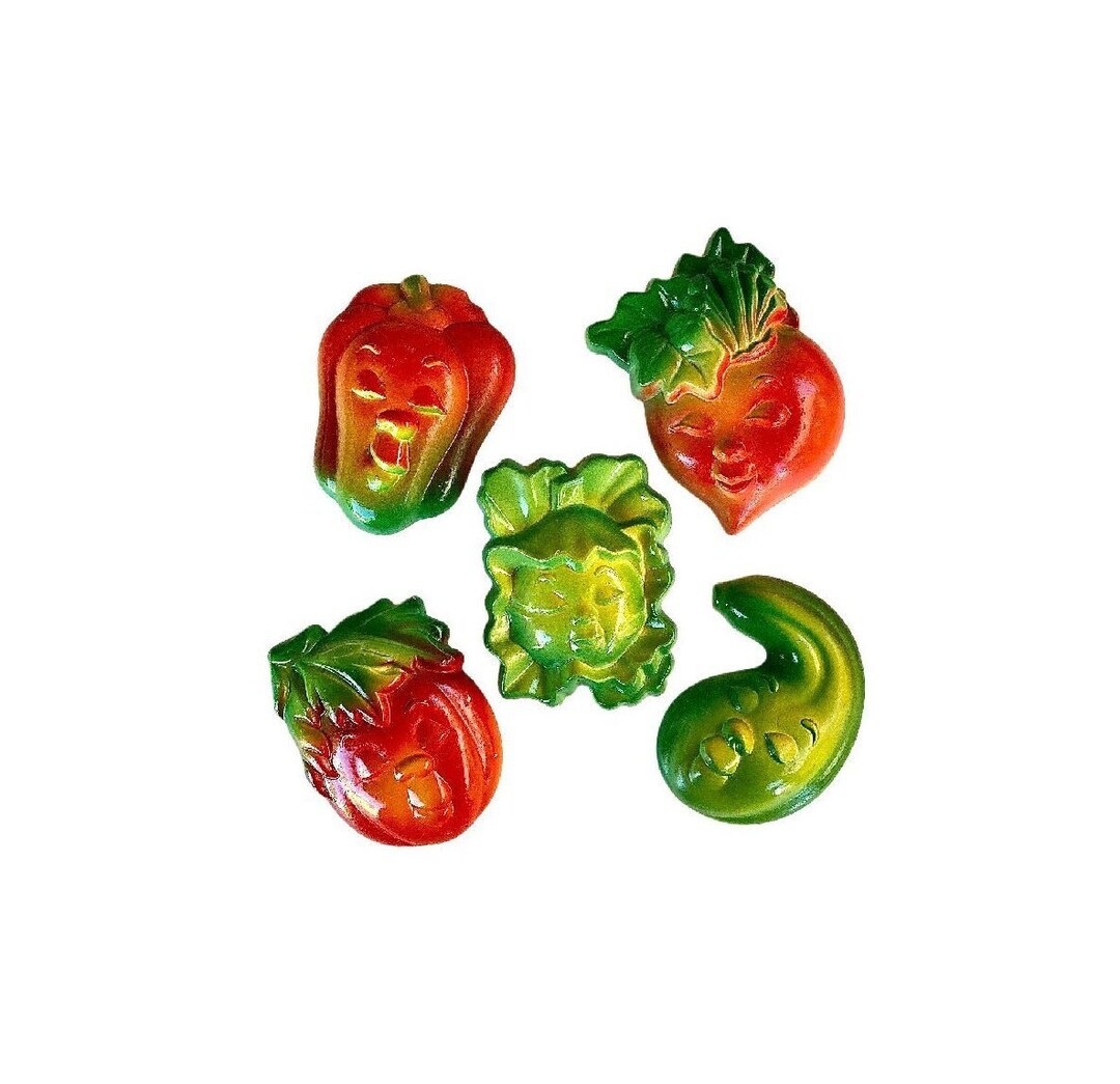 RARE Vintage 1940's Anthropomorphic Chalkware Vegetable Kitchen Decor ...