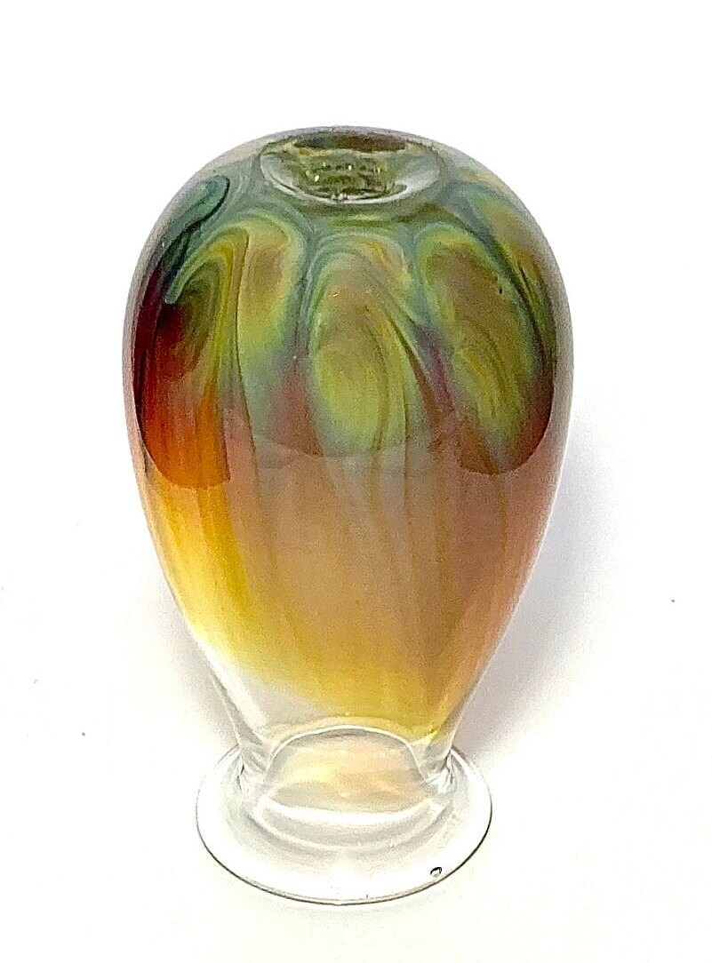Vintage Buzz Williams Art Glass Vase Signed 1982 Alder House - Etsy