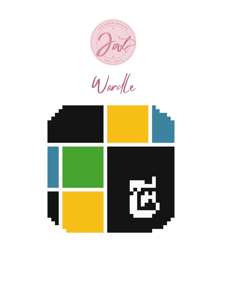 NYT Games + Wordle Fun | Beginner Digital Download PDF Needlepoint ...