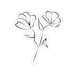 Minimalist Flower Sticker - Etsy