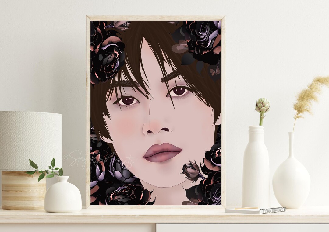 Stray Kids Lee Know Portrait Print Digital Download, SKZ Minho Poster ...