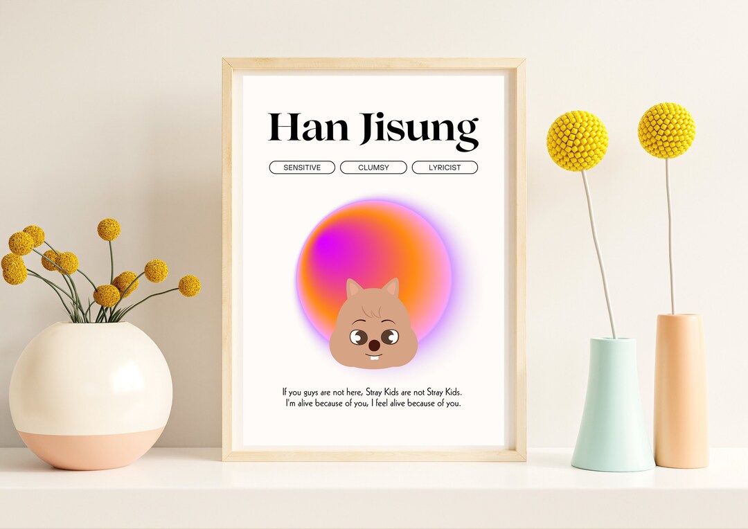 Stray Kids Han Quokka Skzoo Poster Digital Download A4 Size, Han Jisung ...