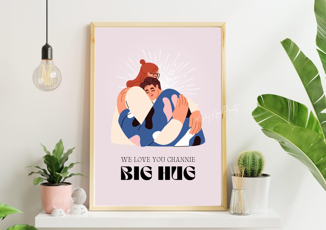 Bang Chan Big Hug Art Print Digital Download, Stray Kids Fan Art, SKZ ...