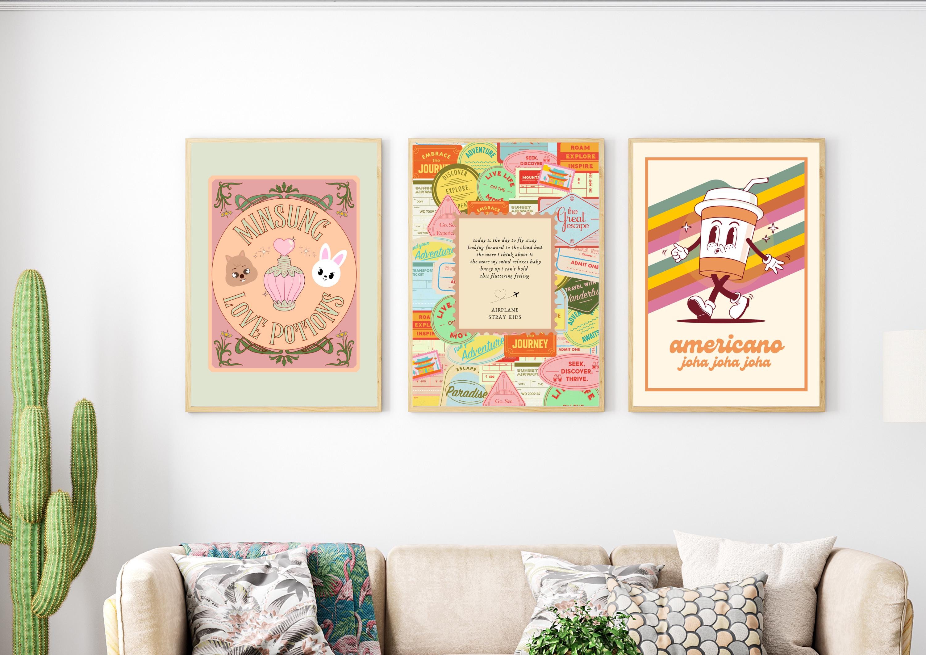 Stray Kids Airplane Art Print Digital Download, SKZ Music Poster, A4 ...