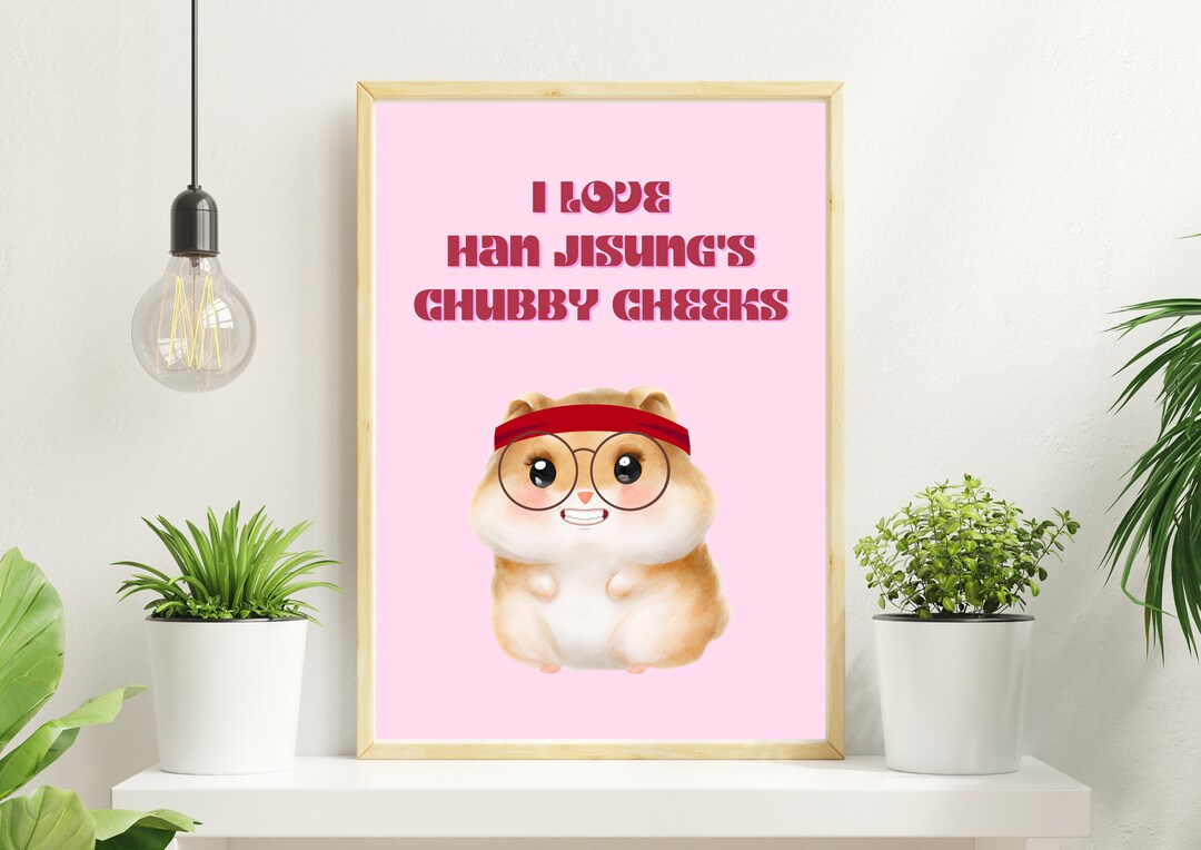 Stray Kids Han Jisung Chubby Cheeks Art Print Digital - Etsy