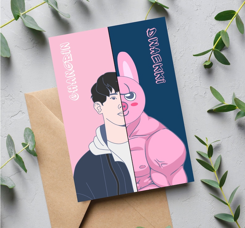 Stray Kids Changbin Dwaekki Art Print Digital Download, SKZ Skzoo ...