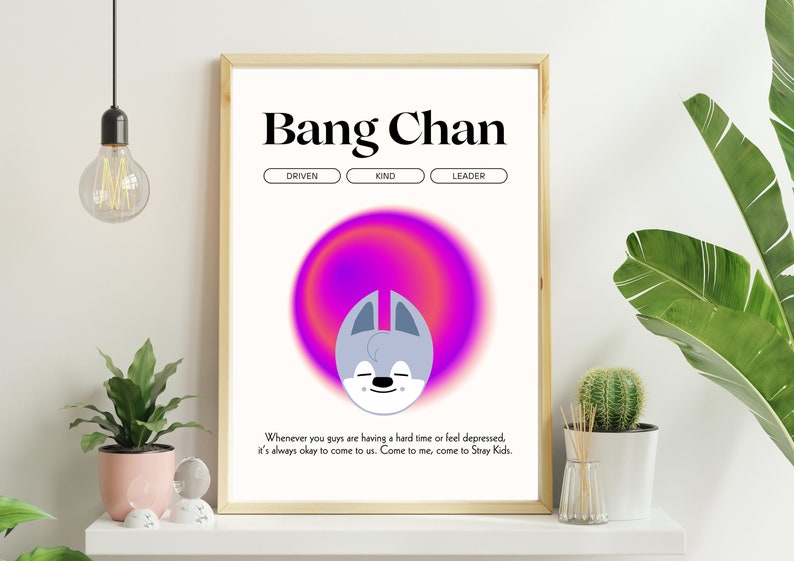 Stray Kids Wolf Chan Skzoo Poster Digital Download A4 Size, SKZ Bang ...