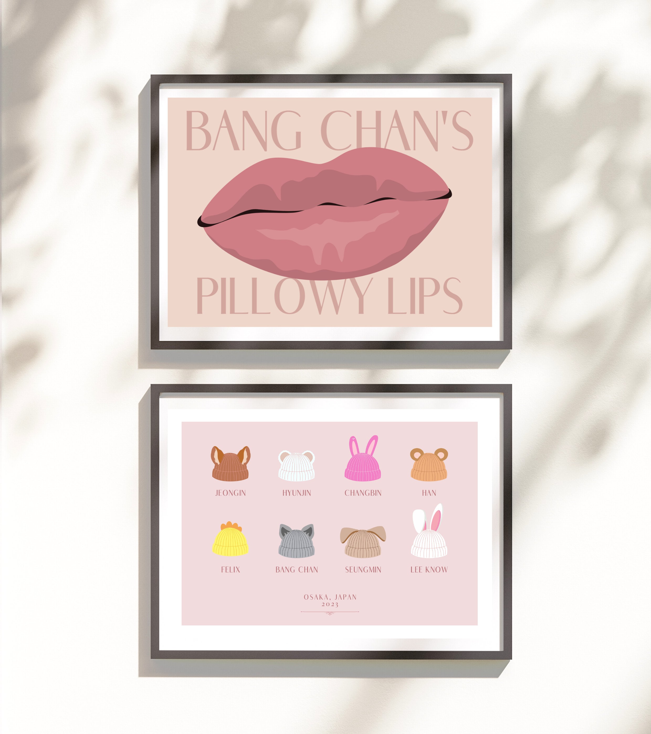 Stray Kids Bang Chan Lips Art, SKZ Poster Descarga digital, Conjunto de ...