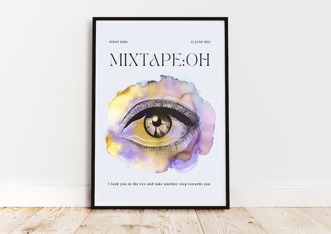 Stray Kids Mixtape Oh Art Print Digital Download, SKZ Music Poster, A4 ...