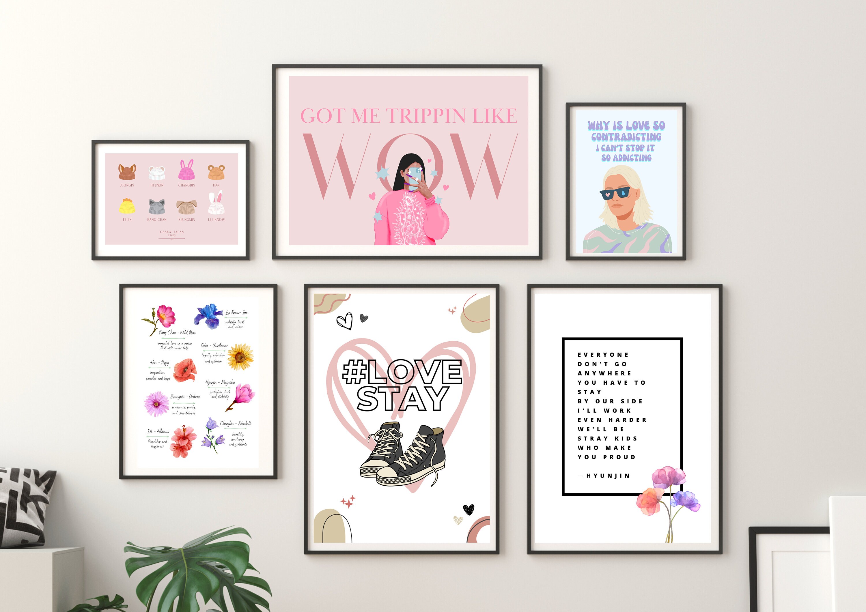 Hyunjin Love Stay Art Print, SKZ Poster, Digital Download, A4 and A5 ...