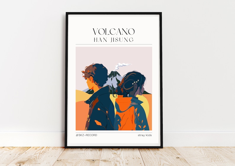 Stray Kids Han Jisung Volcano Art Print, SKZ Record Poster (digital ...