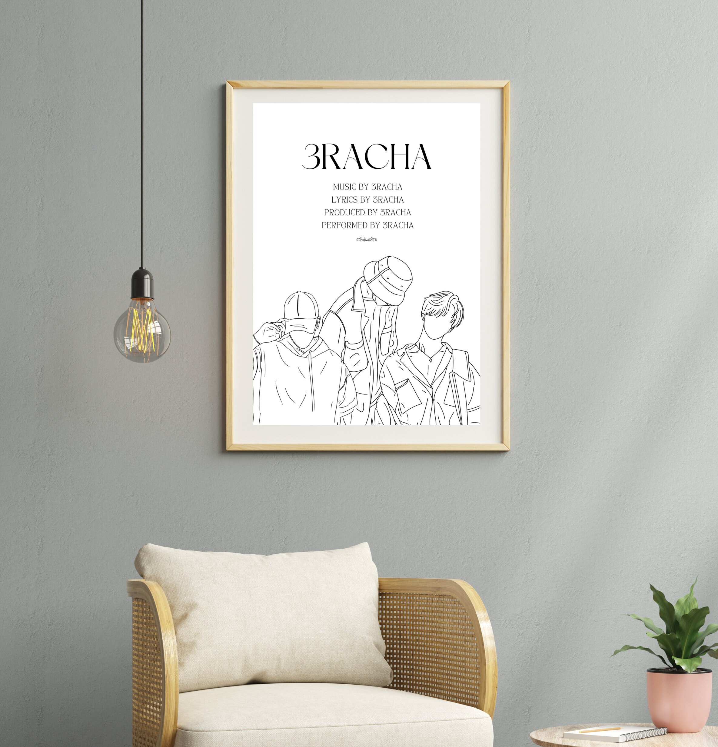 Stray Kids 3RACHA Art Print Digital Download Produced by - Etsy