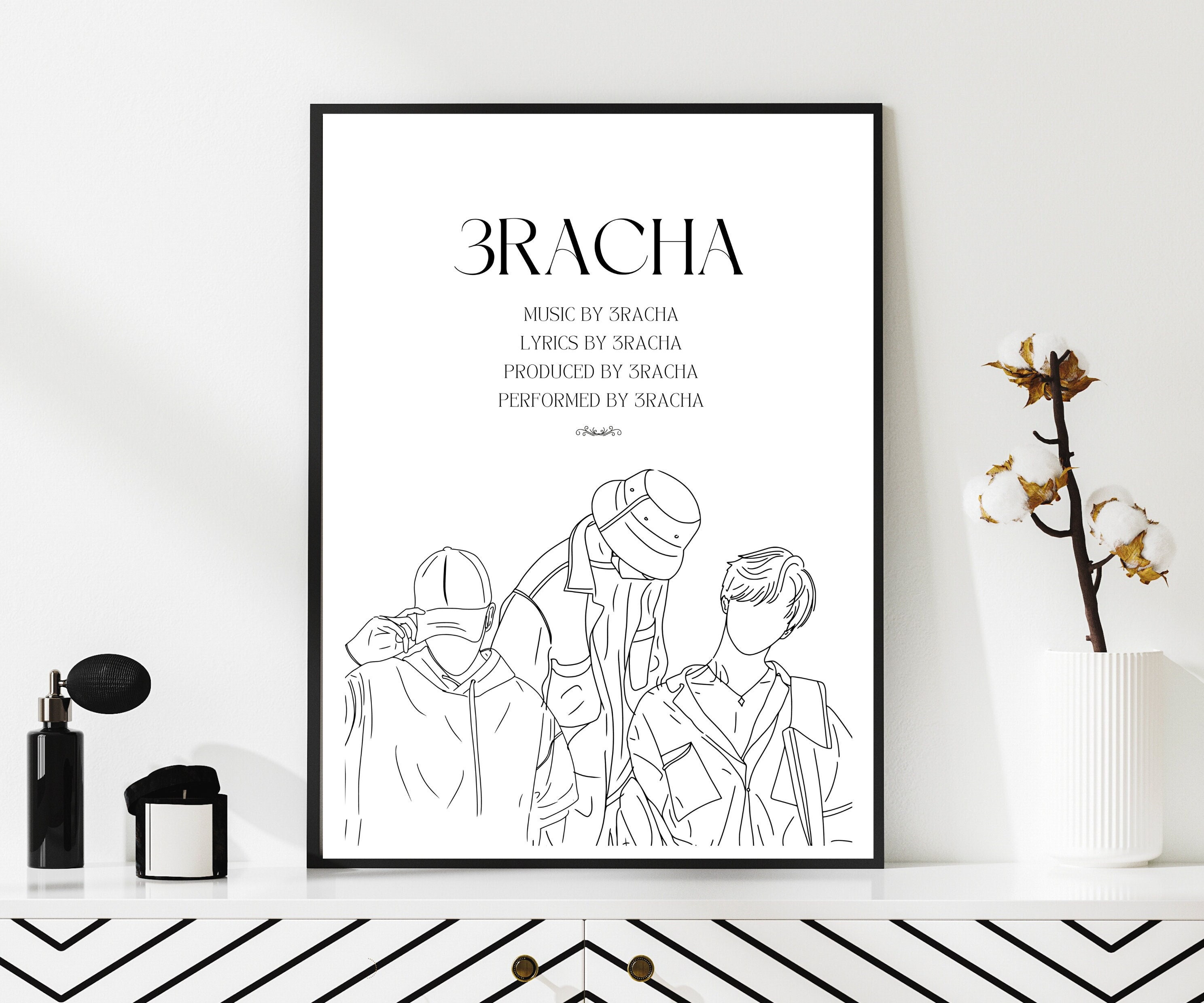 Stray Kids 3RACHA Art Print Digital Download Produced by - Etsy