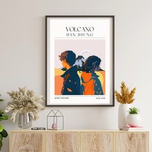 Stray Kids Han Jisung Volcano Art Print, SKZ Record Poster (digital ...