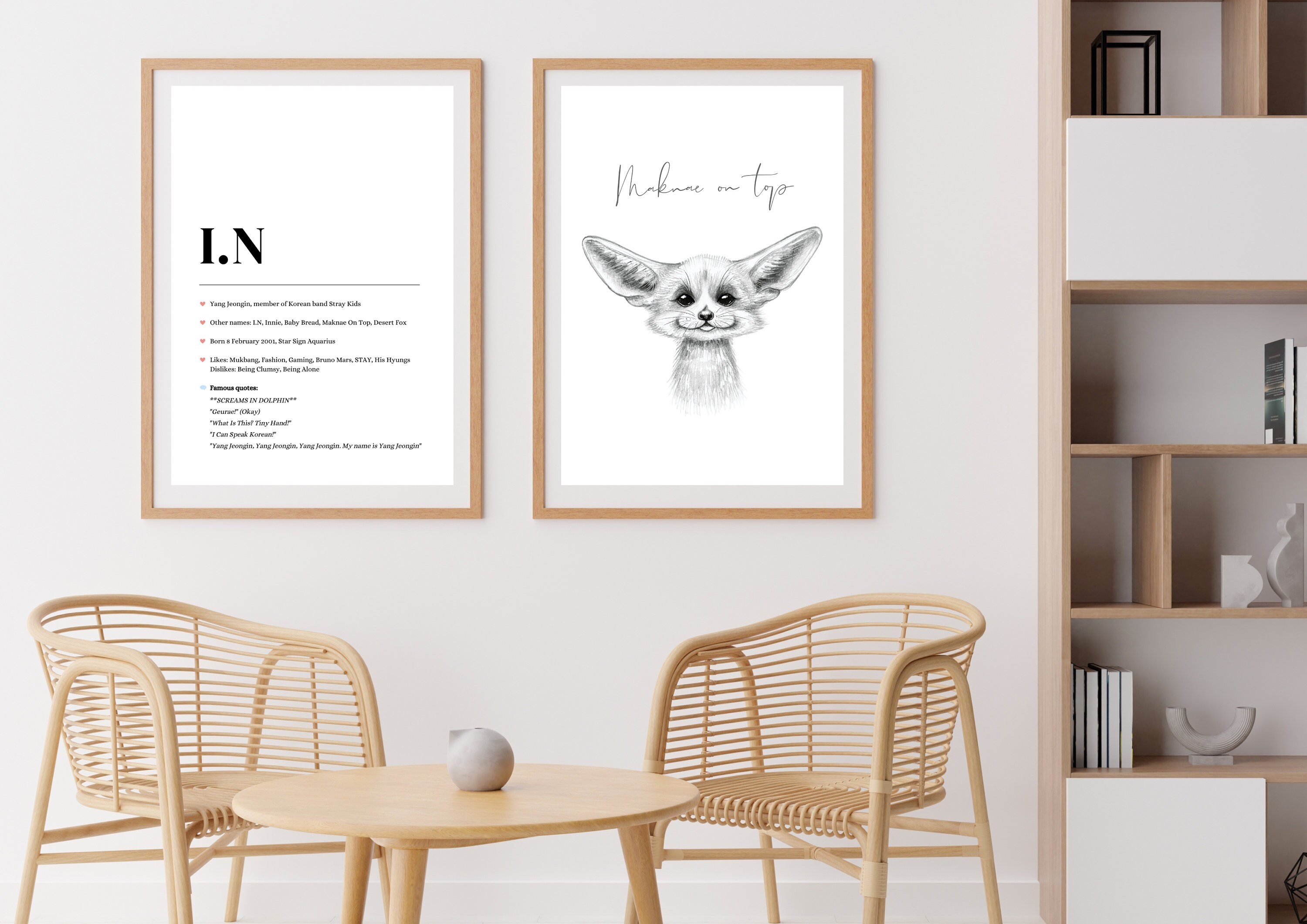 Stray Kids I.N Definition Poster, SKZ Jeongin Bio Art (digital Download ...