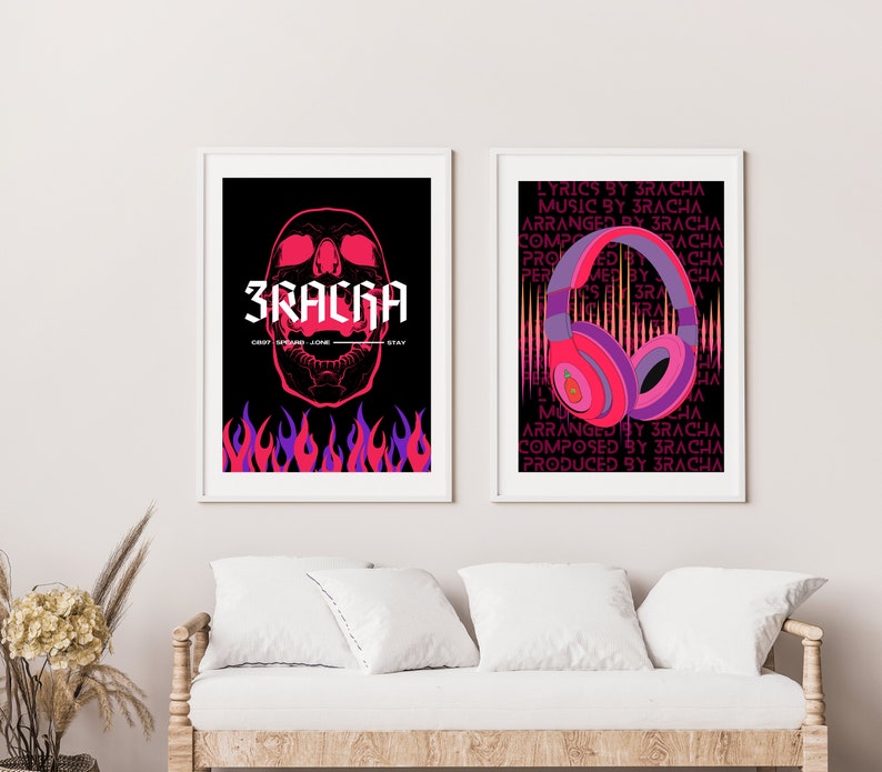 Stray Kids 3RACHA 2 Poster Set, A4 Size, Digital Download, Produced by ...