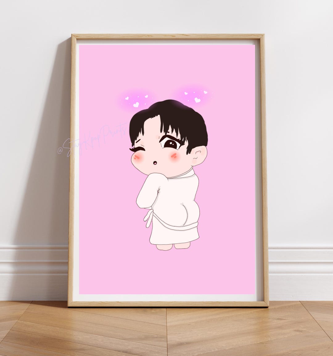 Stray Kids Changbin Bathrobe Art Print Digital Download, SKZ Poster ...