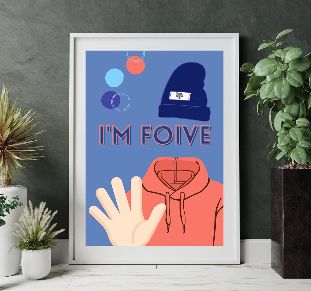 Stray Kids Bang Chan I'm Foive Art, SKZ Meme Poster, Digital Download ...