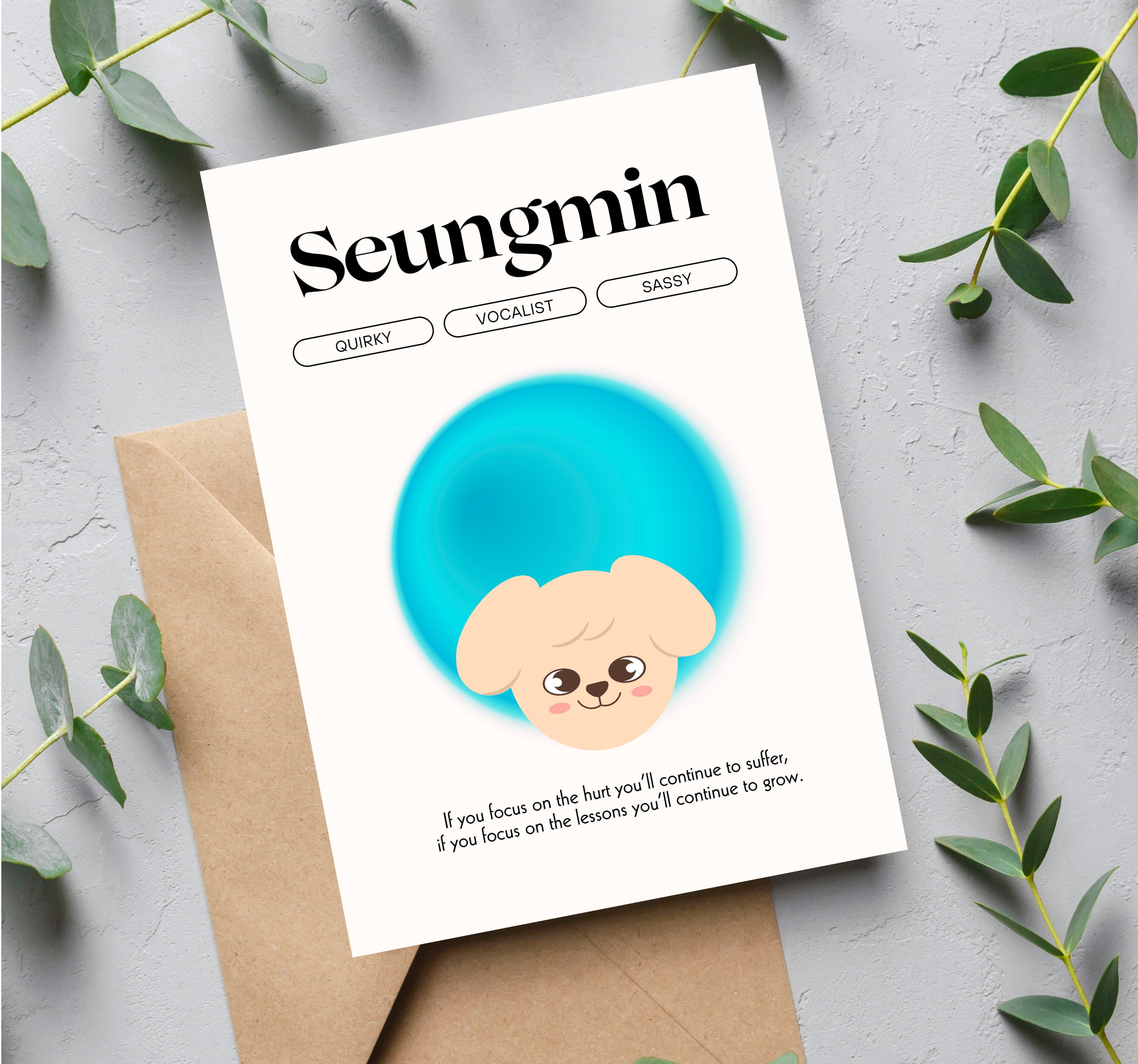 Stray Kids Seungmin Puppym Skzoo Poster Digital Download A4 Size, SKZ ...
