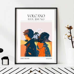 Stray Kids Han Jisung Volcano Art Print, SKZ Record Poster (digital ...