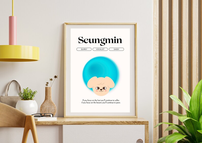 Stray Kids Seungmin Puppym Skzoo Poster Digital Download A4 Size, SKZ ...