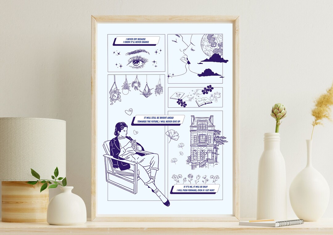 Stray Kids Scars Art, SKZ Comic Poster, Digital Download, Stray Kids ...