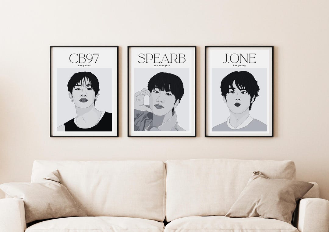 Stray Kids 3racha Print Bundle Digital Download, SKZ Poster Set, A4 ...