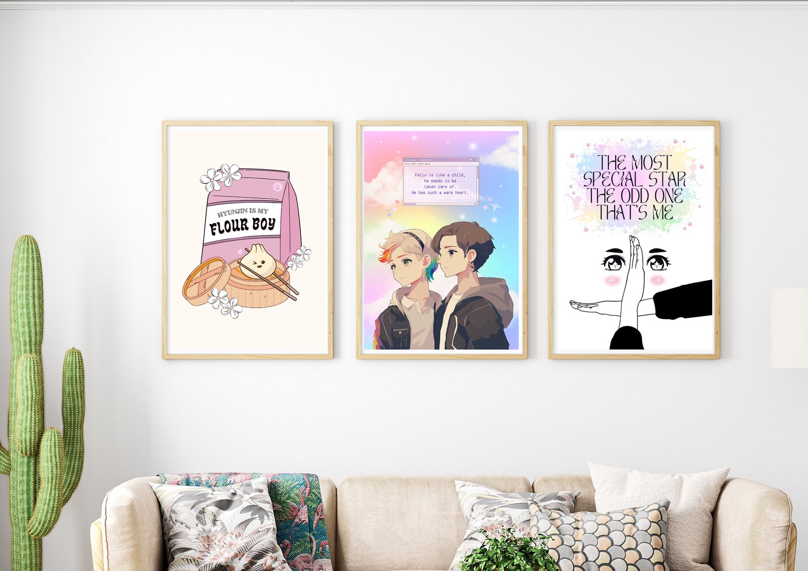 Stray Kids Hyunjin Flour Boy Art, SKZ Poster, Digital Download, Hwang ...