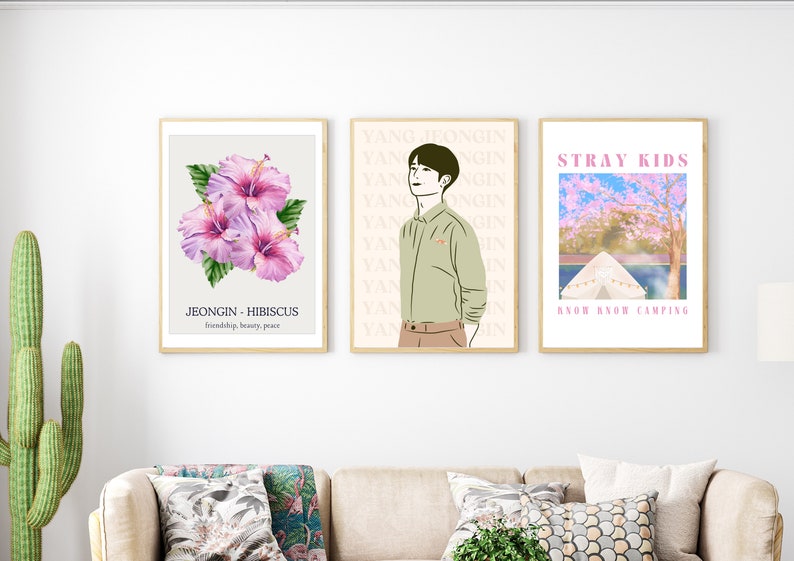 Stray Kids Jeongin Flower Art Print Digital Download, Stray Kids IN as ...