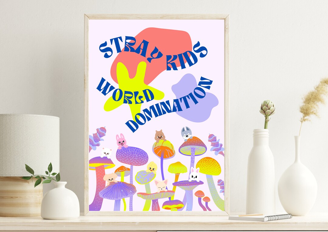 Stray Kids World Domination Art, Skzoo Retro, Digital Download, SKZ ...