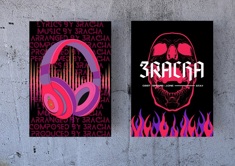 Stray Kids 3RACHA 2 Poster Set, A4 Size, Digital Download, Produced by ...