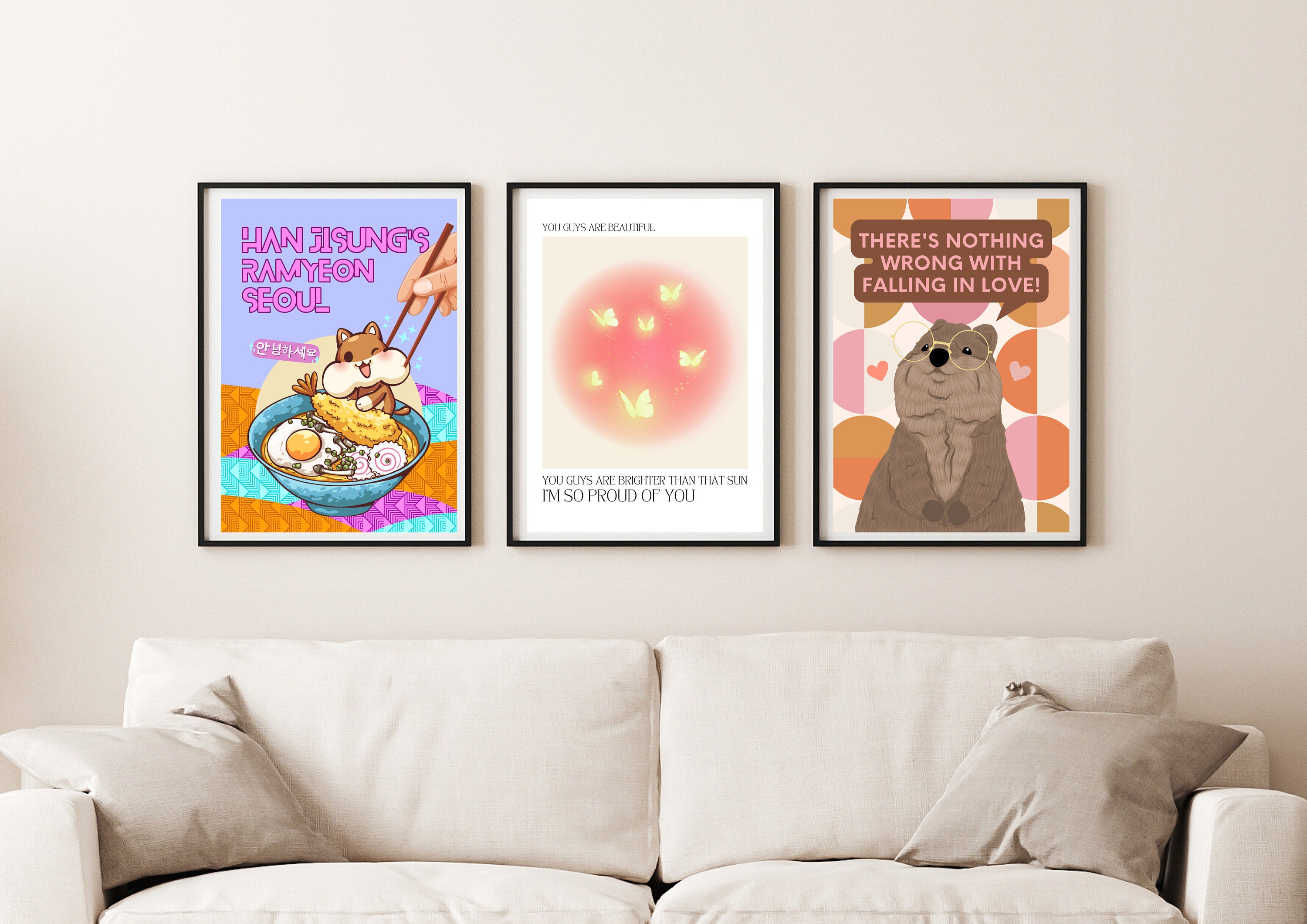 Stray Kids Han Jisung Art Print, Digital Download, SKZ Han Quokka ...