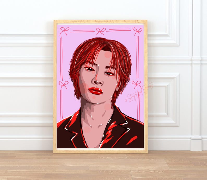 Stray Kids I.N Art Print Digital Download, SKZ Poster, Jeongin Portrait ...