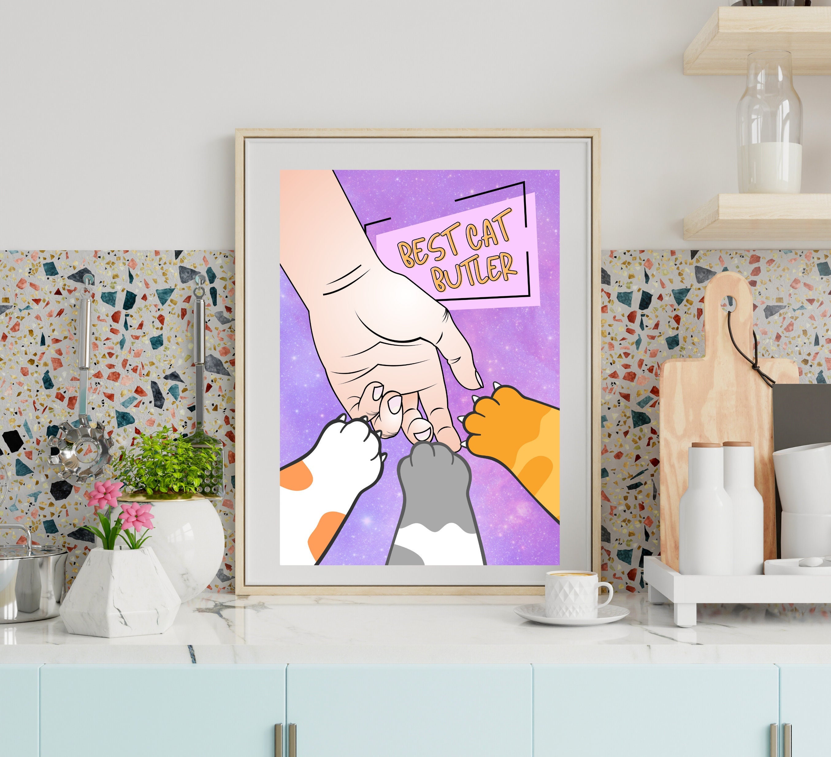 Stray Kids Lee Know Cat Butler Art Print Digital Download SKZ - Etsy