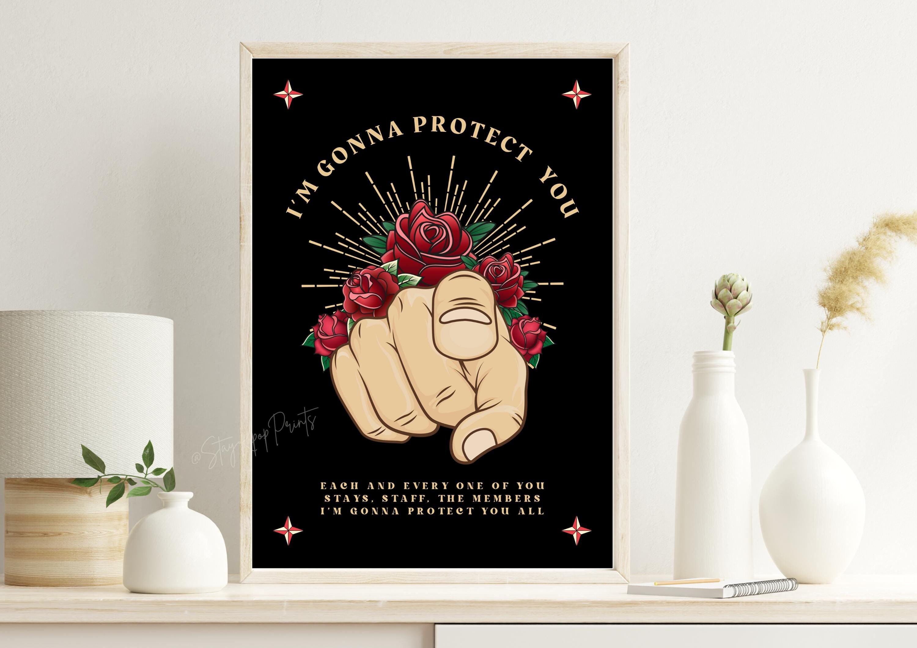 Stray Kids Bang Chan Quote Poster, Dark Kpop Art Print (digital ...