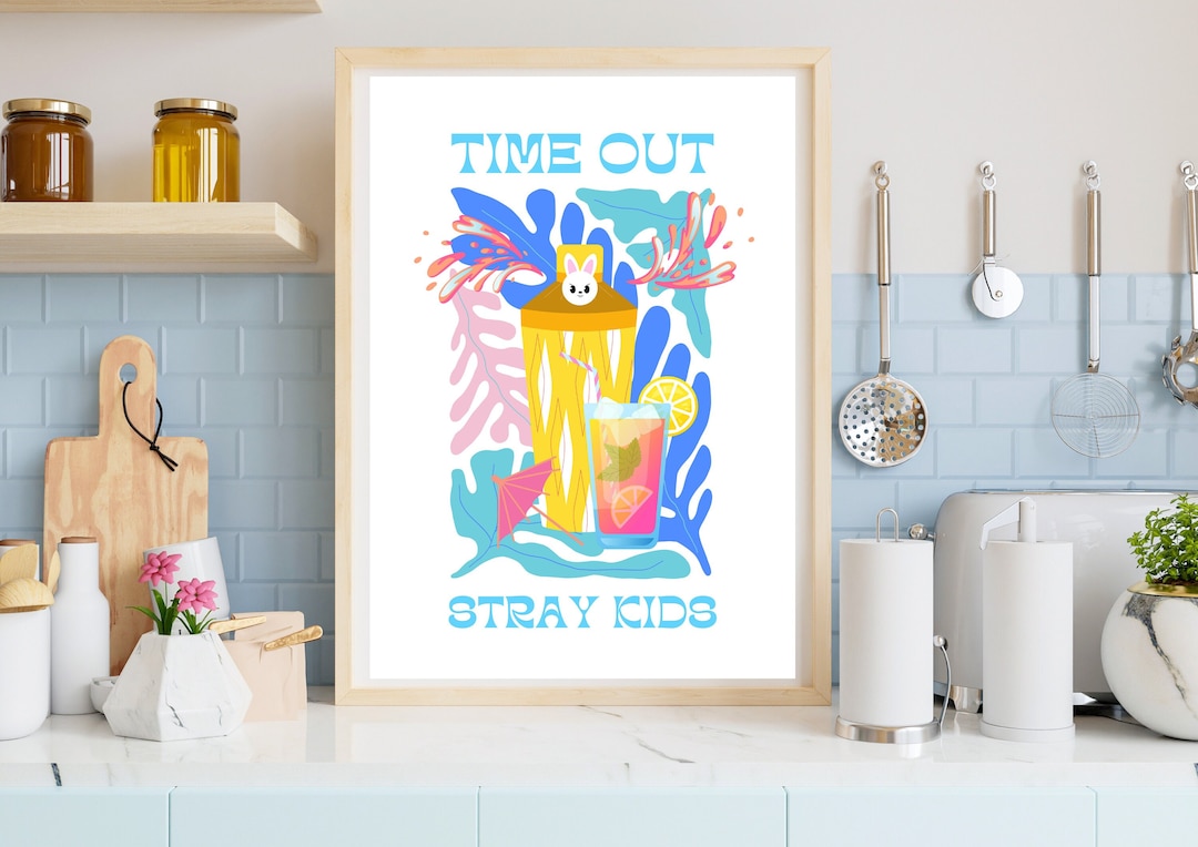 Stray Kids Time Out Poster Digital Download, SKZ Music Wall Art Print ...