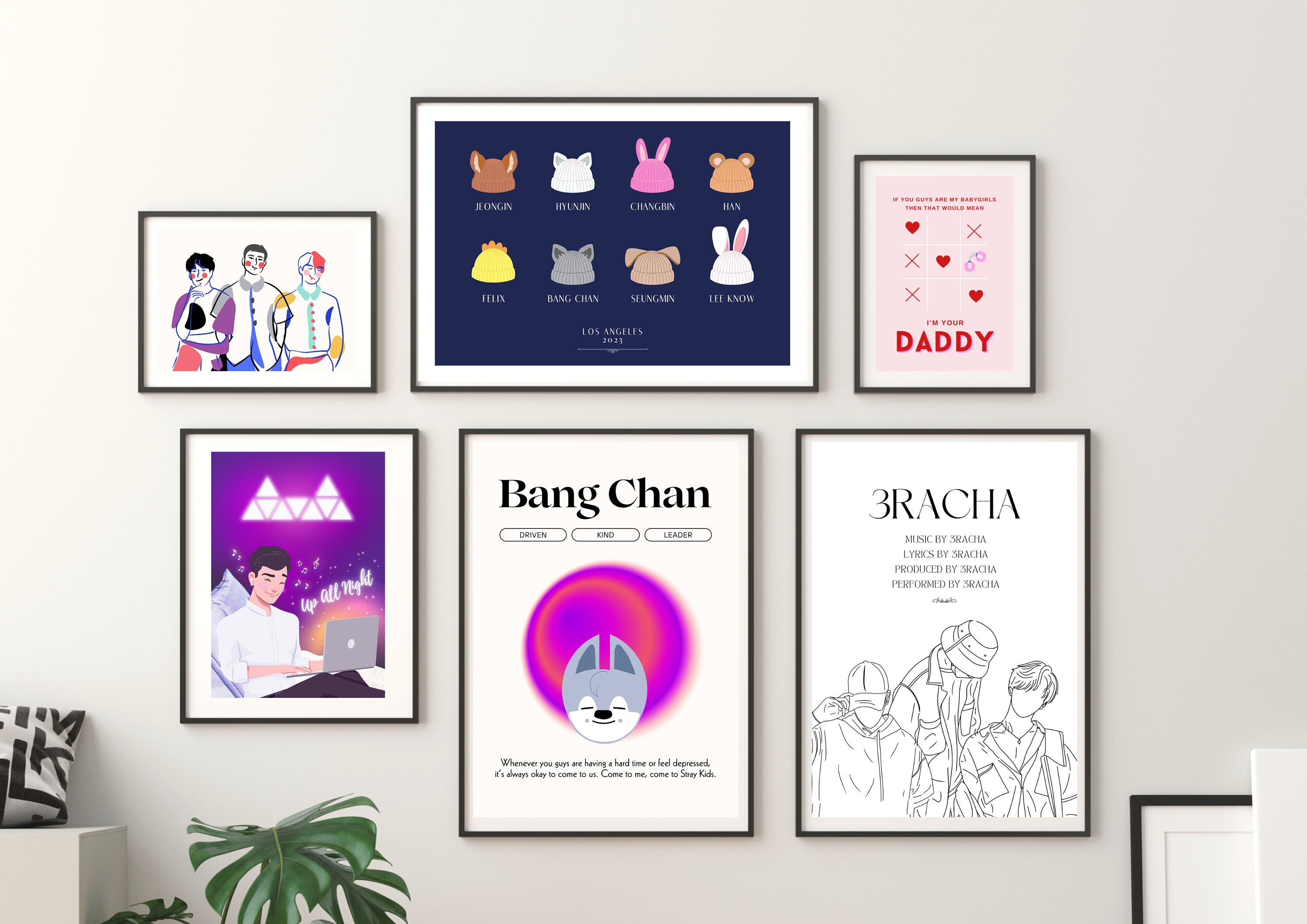 Stray Kids Wolf Chan Skzoo Poster Digital Download A4 Size, SKZ Bang ...
